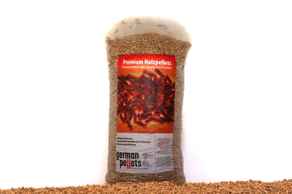 German pellets 6 mm a 990 kg PT UDSOLGT — Billige træpiller og træbriketter